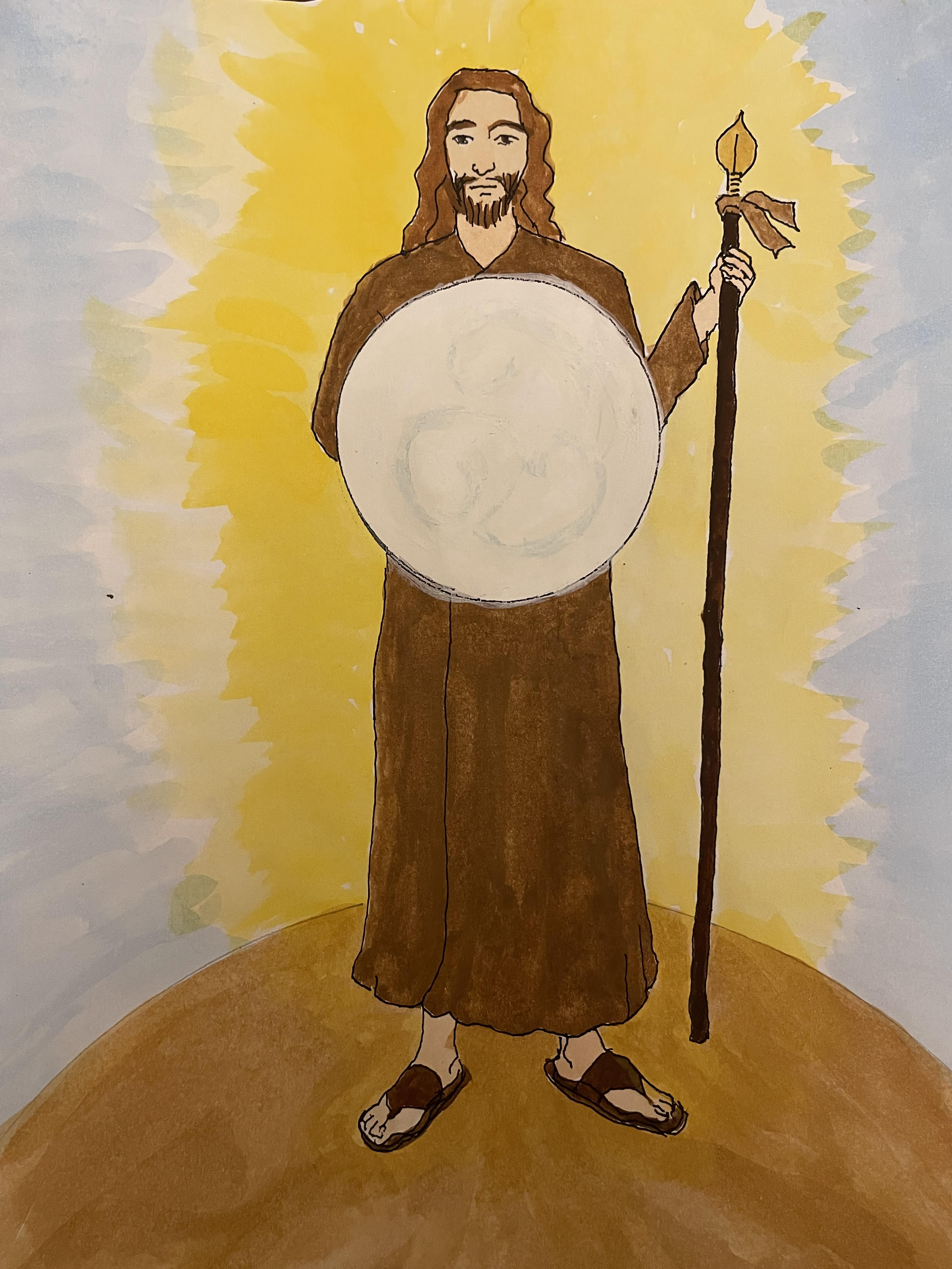 Christ with the Shield of Peace and Justice – Contemplative Prayer Journal